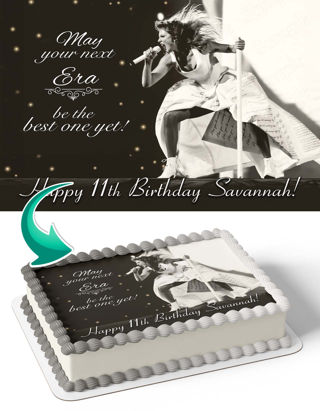 Taylor Swift May Your Next Era Be The Best One Yet Edible Cake Toppers ...