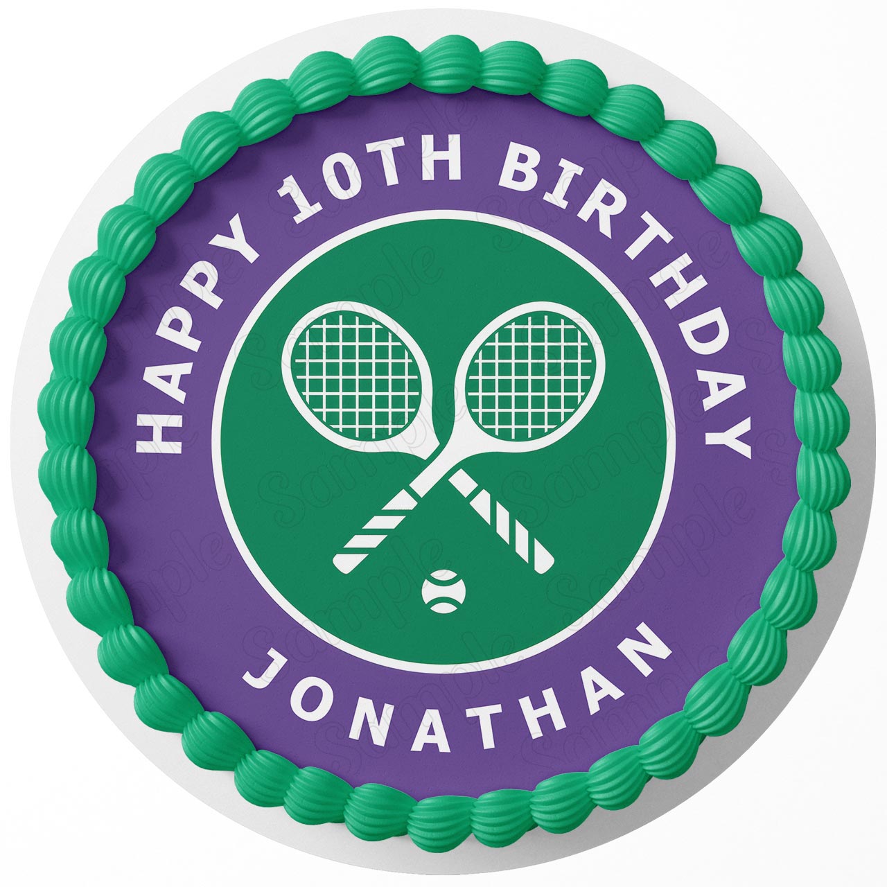 Tennis Wimbledon Edible Cake Toppers Round – Ediblecaketopper