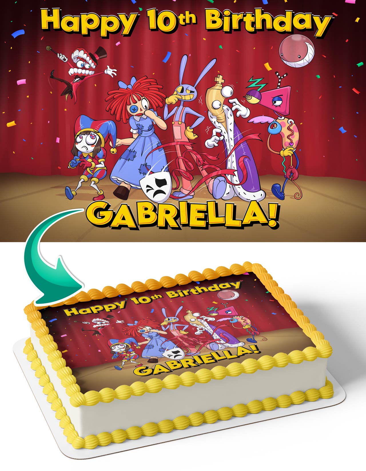 The Amazing Digital Circus Edible Cake Toppers – Ediblecaketopper