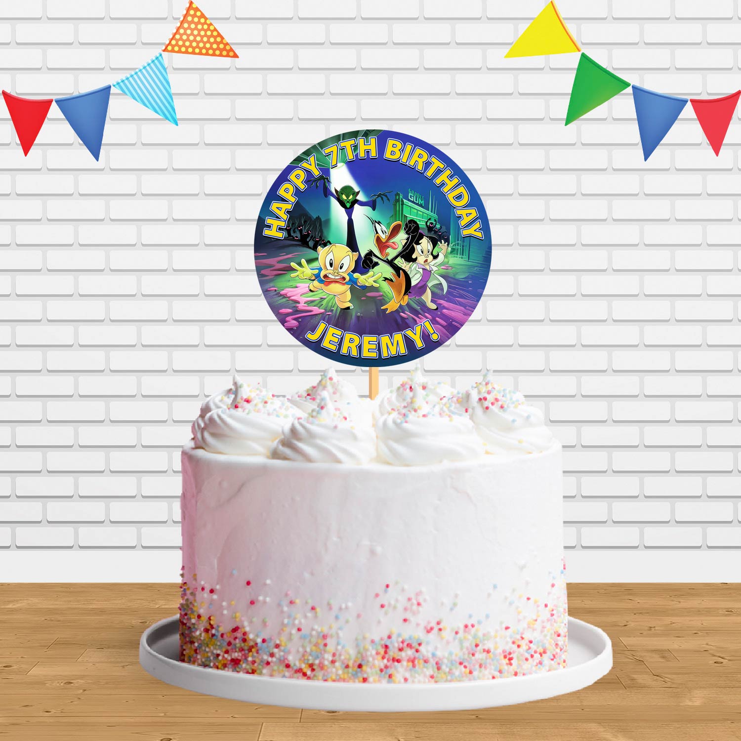 The Day the Earth Blew Up Looney Tunes Cake Topper Centerpiece Birthda ...