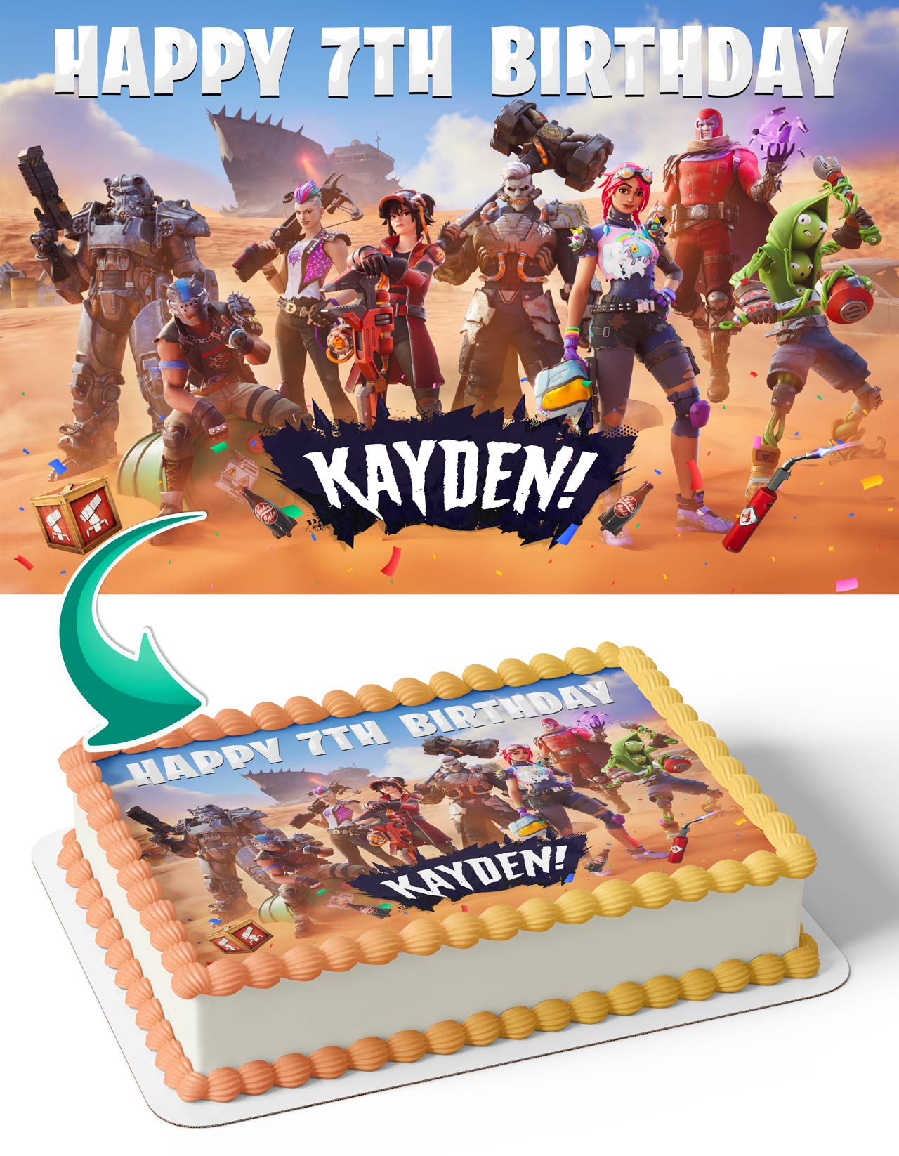 The Fortnite Chapter 5 Season 3 Wrecked Edible Cake Toppers ...