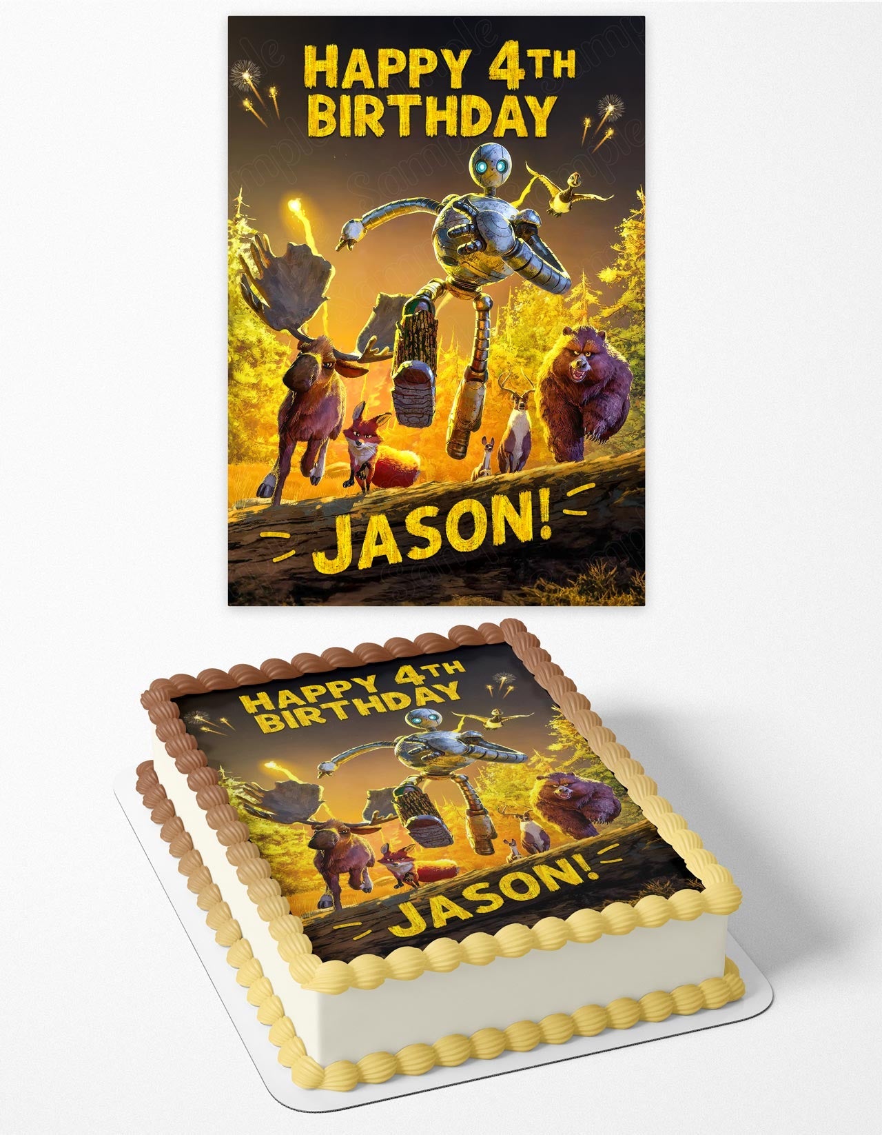 The Wild Robot 2024 Pt Edible Cake Toppers – Ediblecaketopper