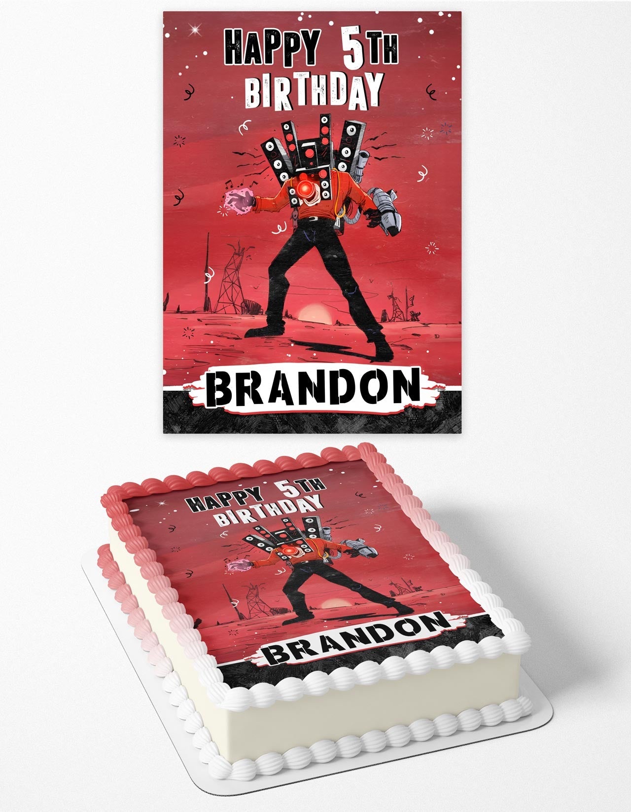 Titan Speakerman Skibidi Toilet PT Edible Cake Toppers – Ediblecaketopper