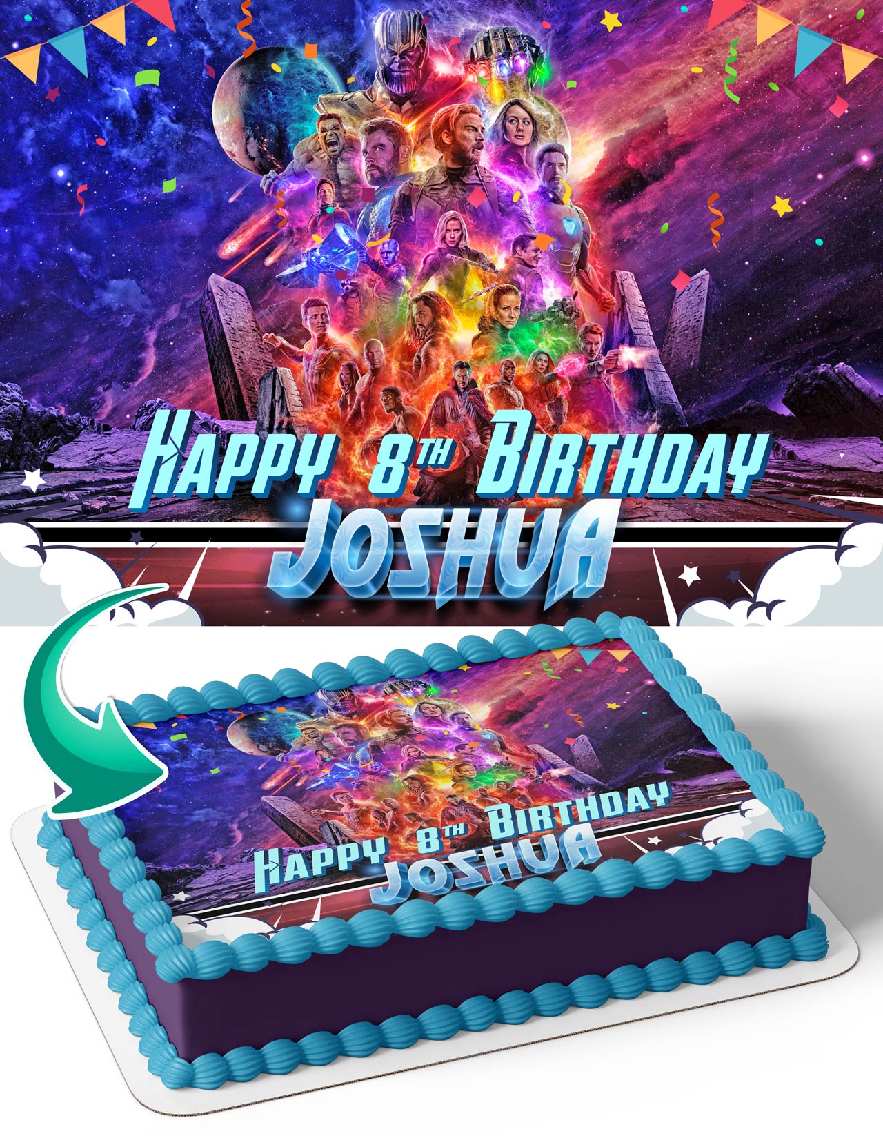 Avengers Marvel Super Heroes Edible Cake Toppers – Ediblecaketopper