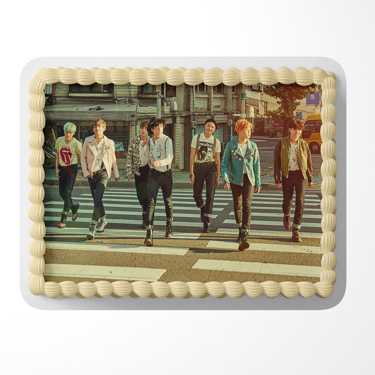 BTS Butterfly Dream Edible Cake Topper | Personalized Birthday Sheet ...