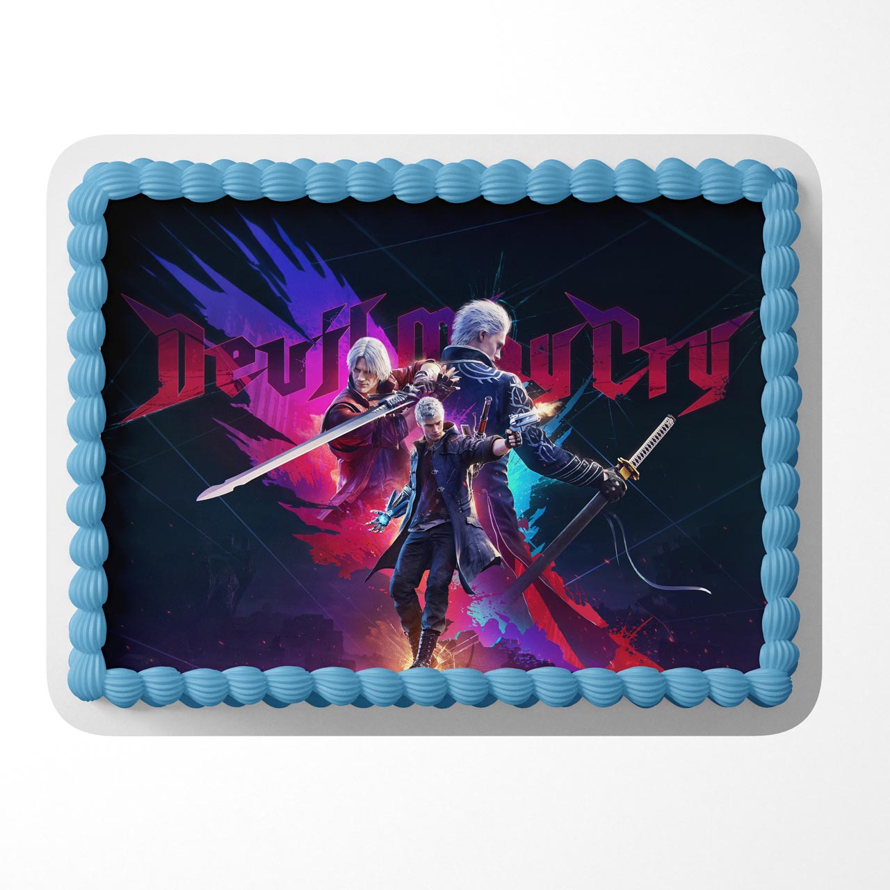 Devil May Cry RBG Edible Cake Topper | Personalized Birthday Sheet ...