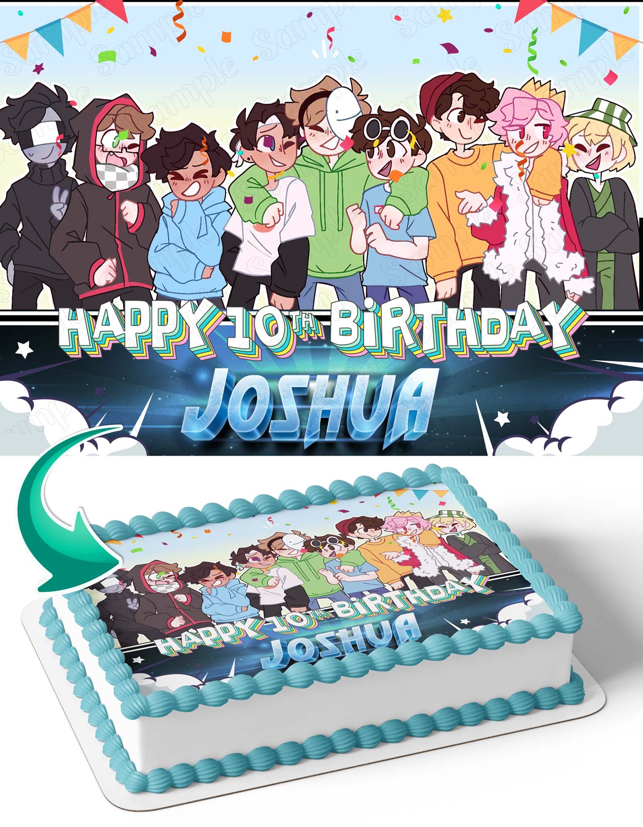 Dream SMP Edible Cake Toppers – Ediblecaketopper