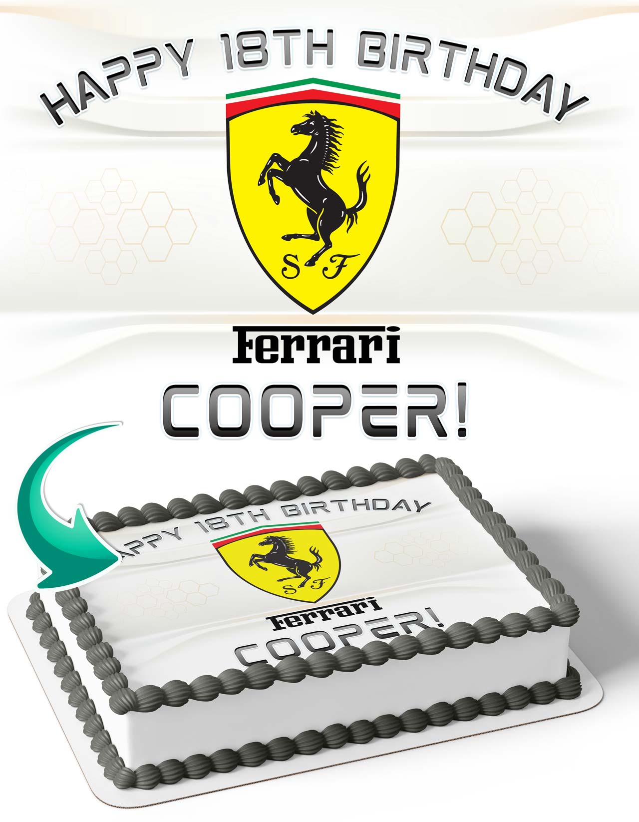 Ferrari Edible Cake Toppers – Ediblecaketopper