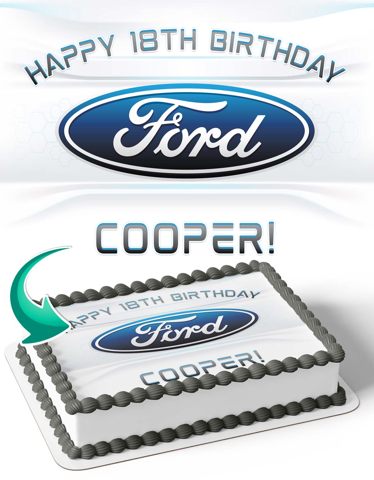 Ford Cars Edible Cake Toppers – Ediblecaketopper
