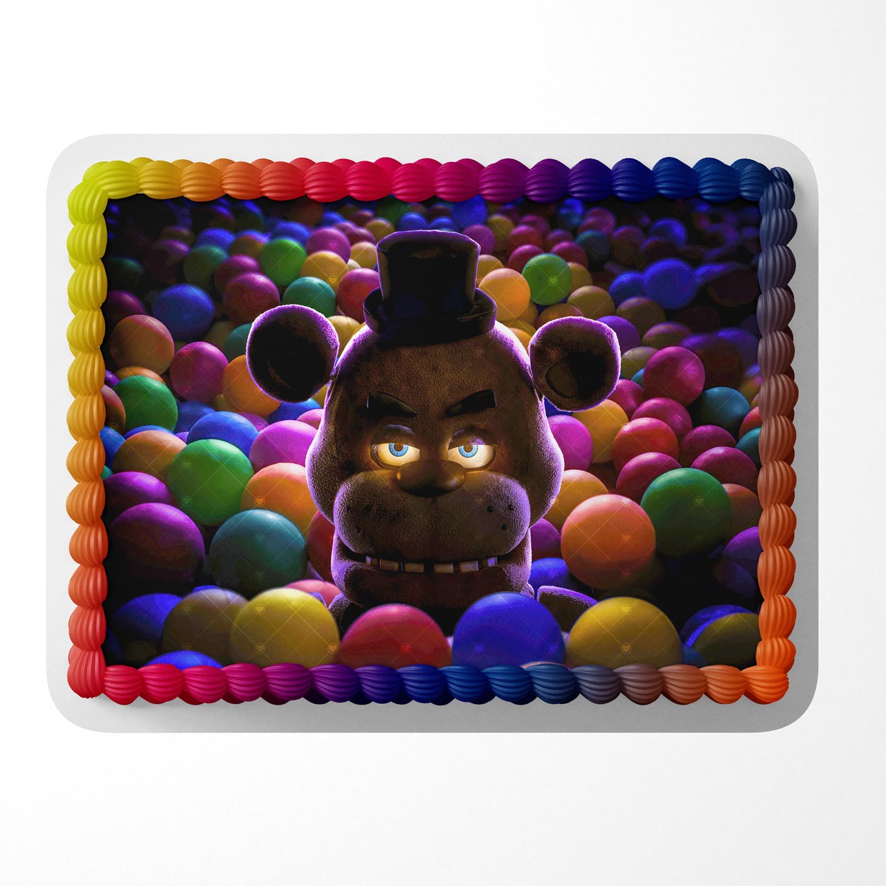 Freddy Fazbear FNaF Edible Cake Topper | Personalized Birthday Sheet ...