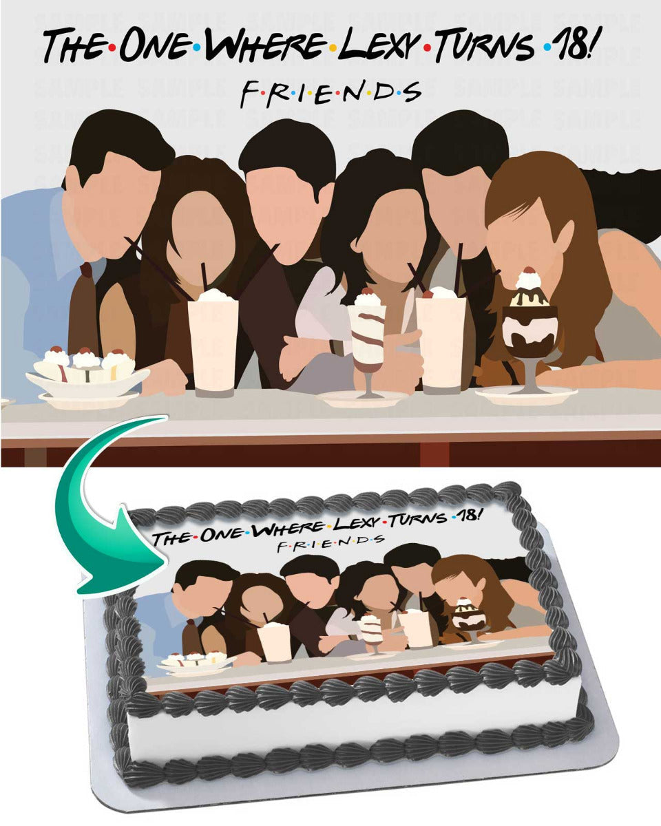 Friends TV Series Edible Cake Toppers – Ediblecaketopper