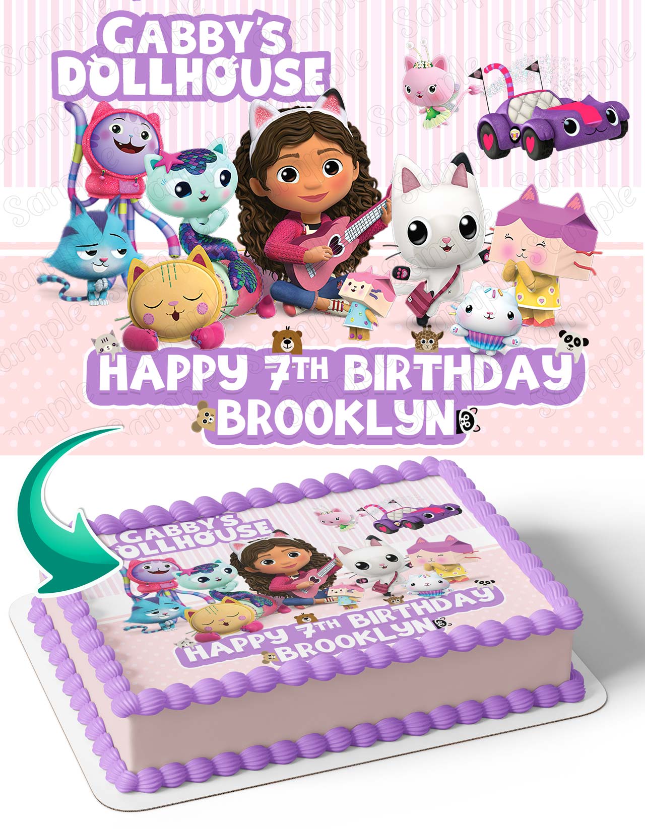 Gabby Dollhouse GB Edible Cake Toppers – Ediblecaketopper