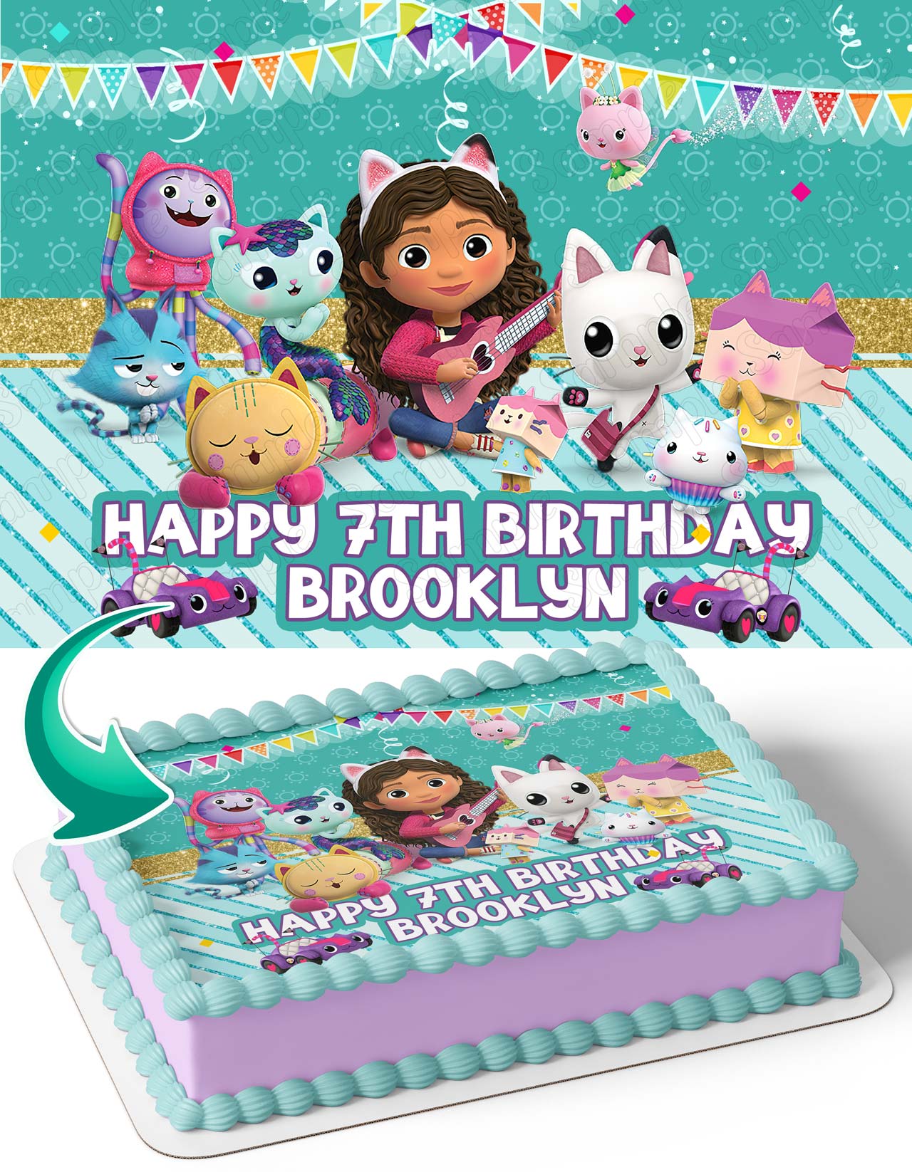 Gabby Dollhouse GDH Edible Cake Toppers – Ediblecaketopper