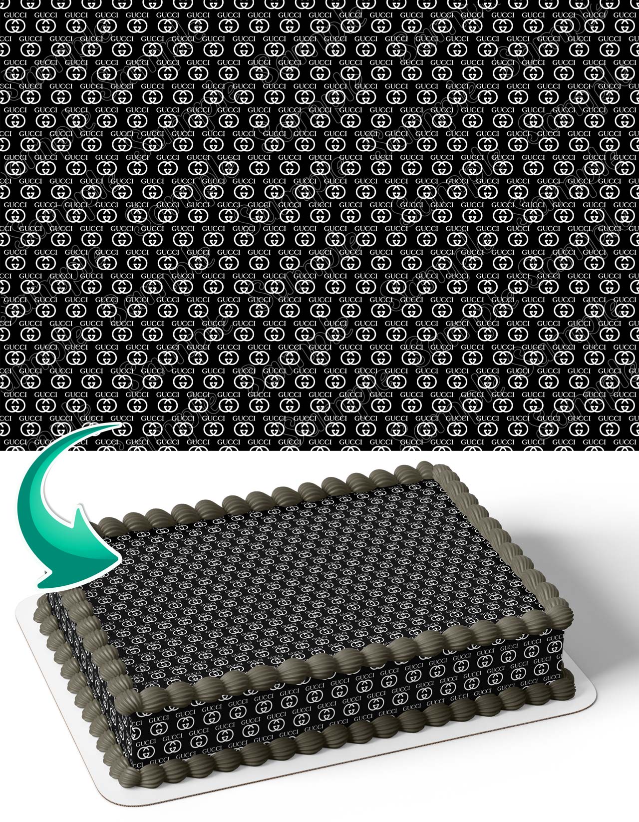 Gucci OG Black Edible Cake Toppers – Ediblecaketopper