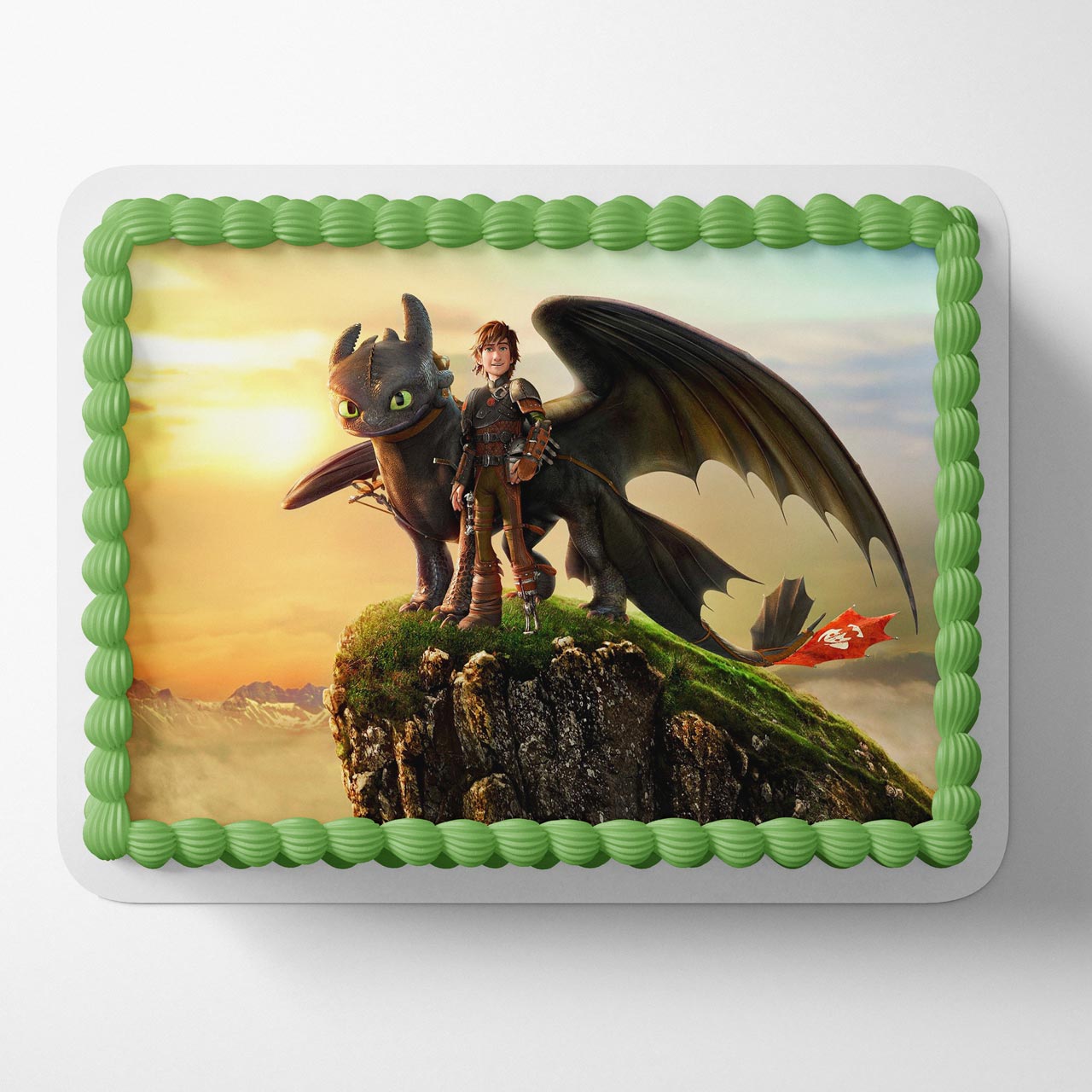 How to Train Your Dragon Night Fury HTD Edible Cake Topper ...
