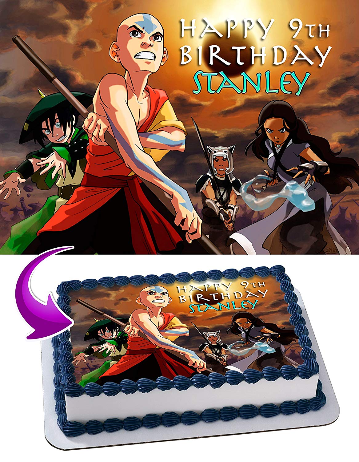 Avatar The Last Airbender Edible Cake Toppers – Ediblecaketopper