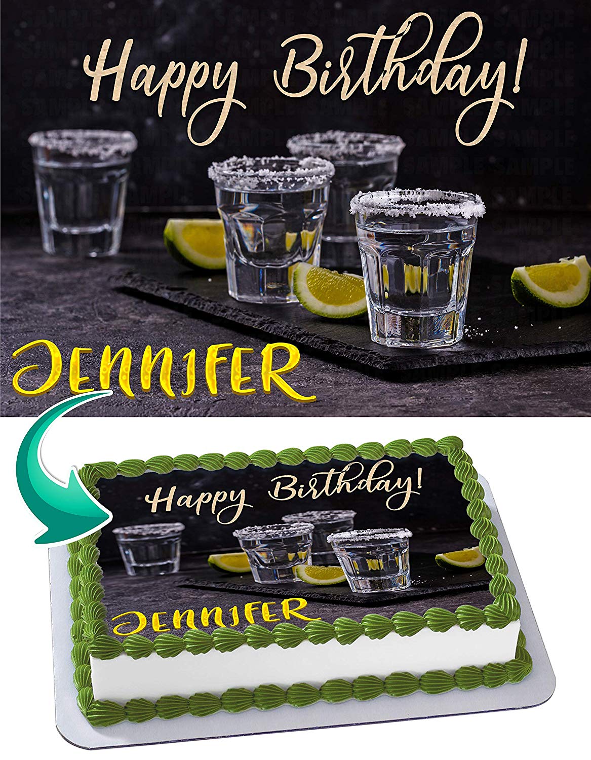 Tequila Edible Cake Toppers – Ediblecaketopper