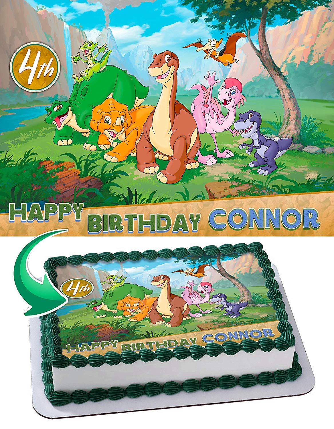 The Land Before Time Edible Cake Toppers – Ediblecaketopper
