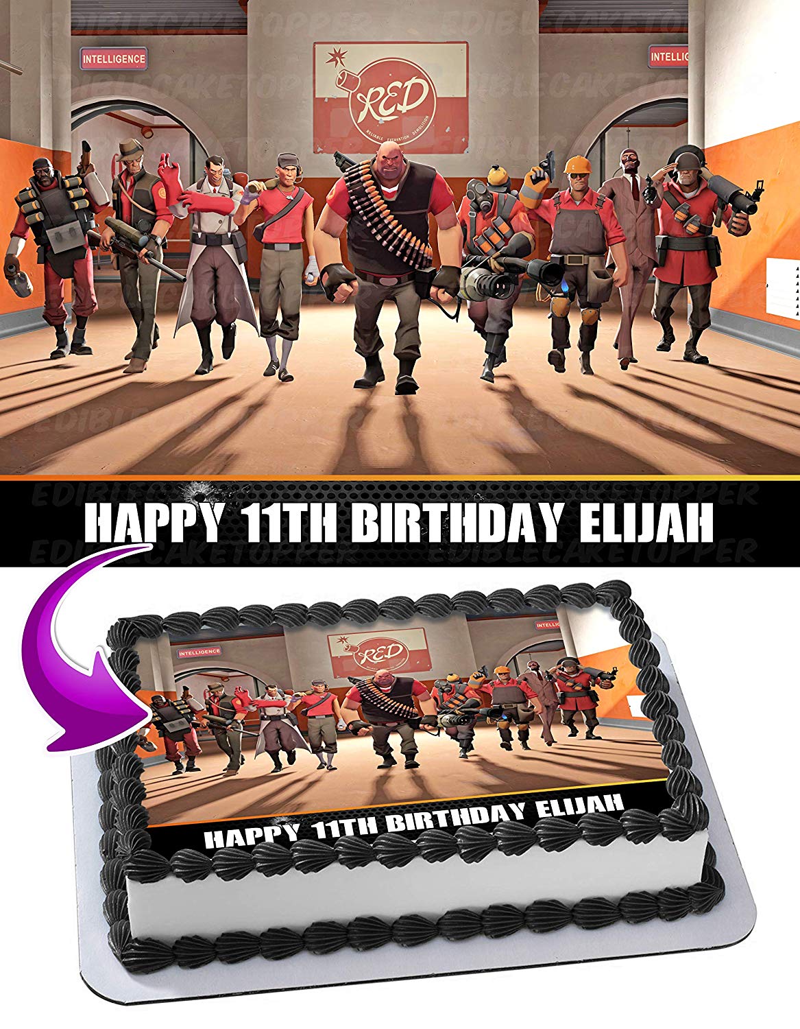 Team Fortress 2 Edible Cake Toppers – Ediblecaketopper