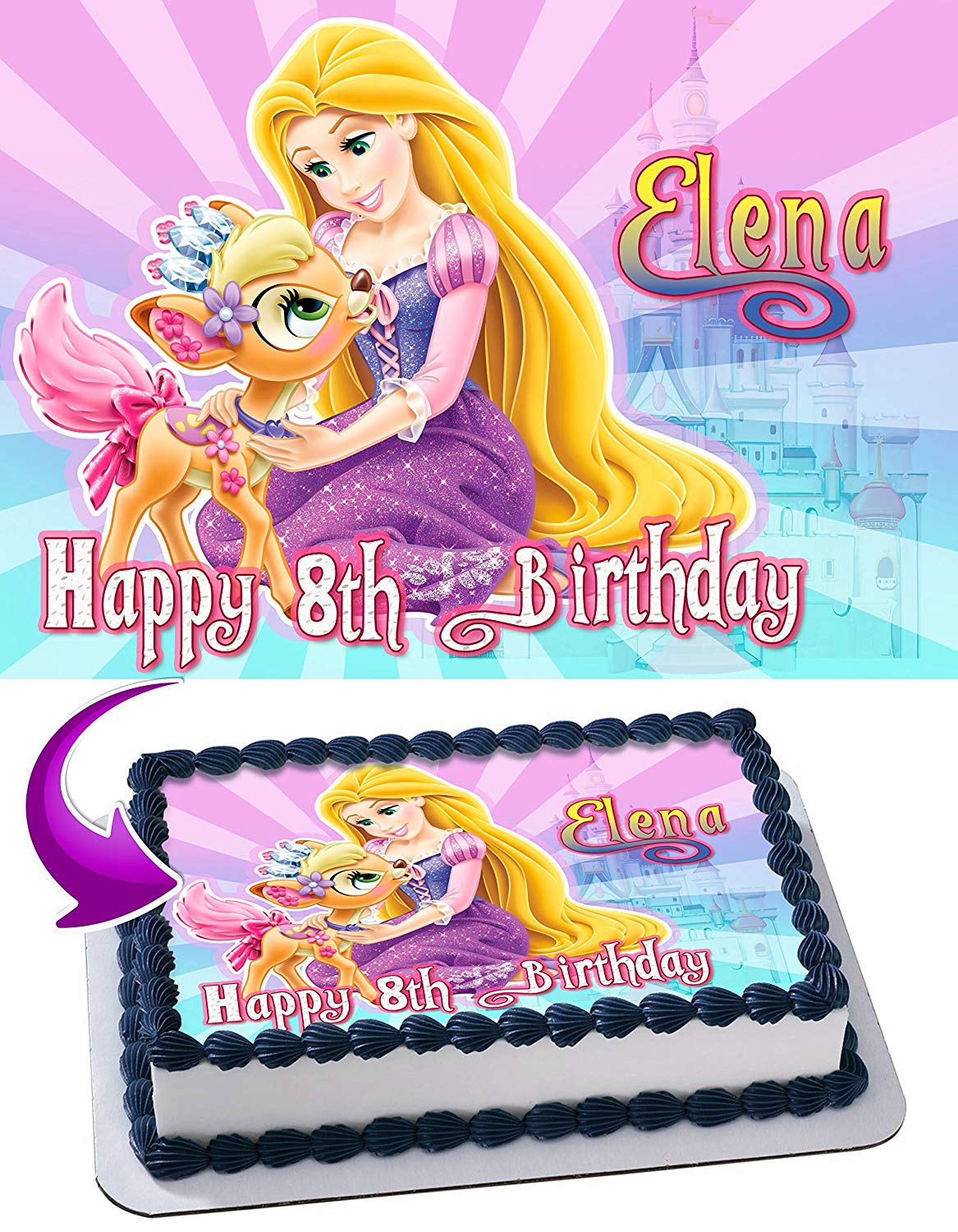 Rapunzel Edible Cake Toppers – Ediblecaketopper