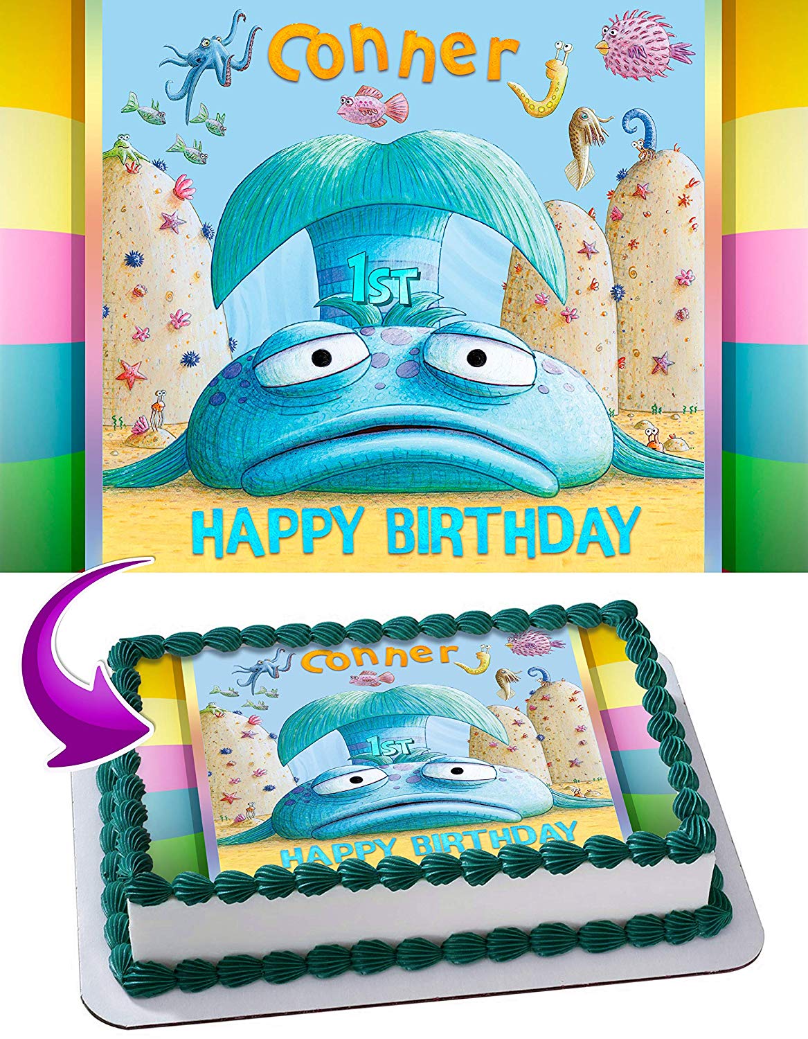 The PoutPout Fish Edible Cake Toppers – Ediblecaketopper