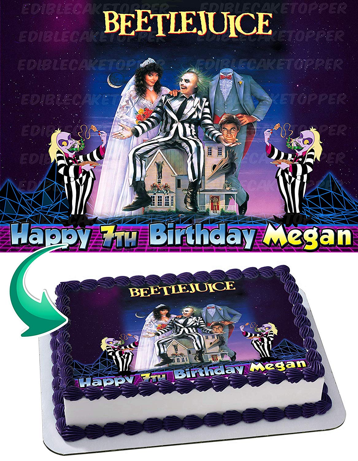 Beetlejuice Edible Cake Toppers – Ediblecaketopper