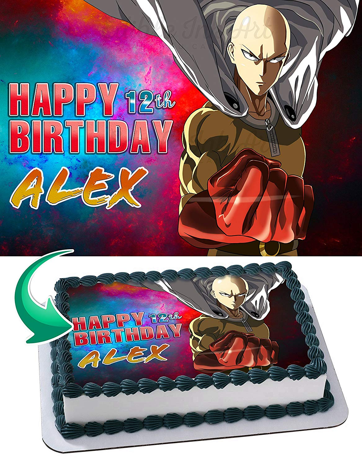 One Punch Man Edible Cake Toppers – Ediblecaketopper