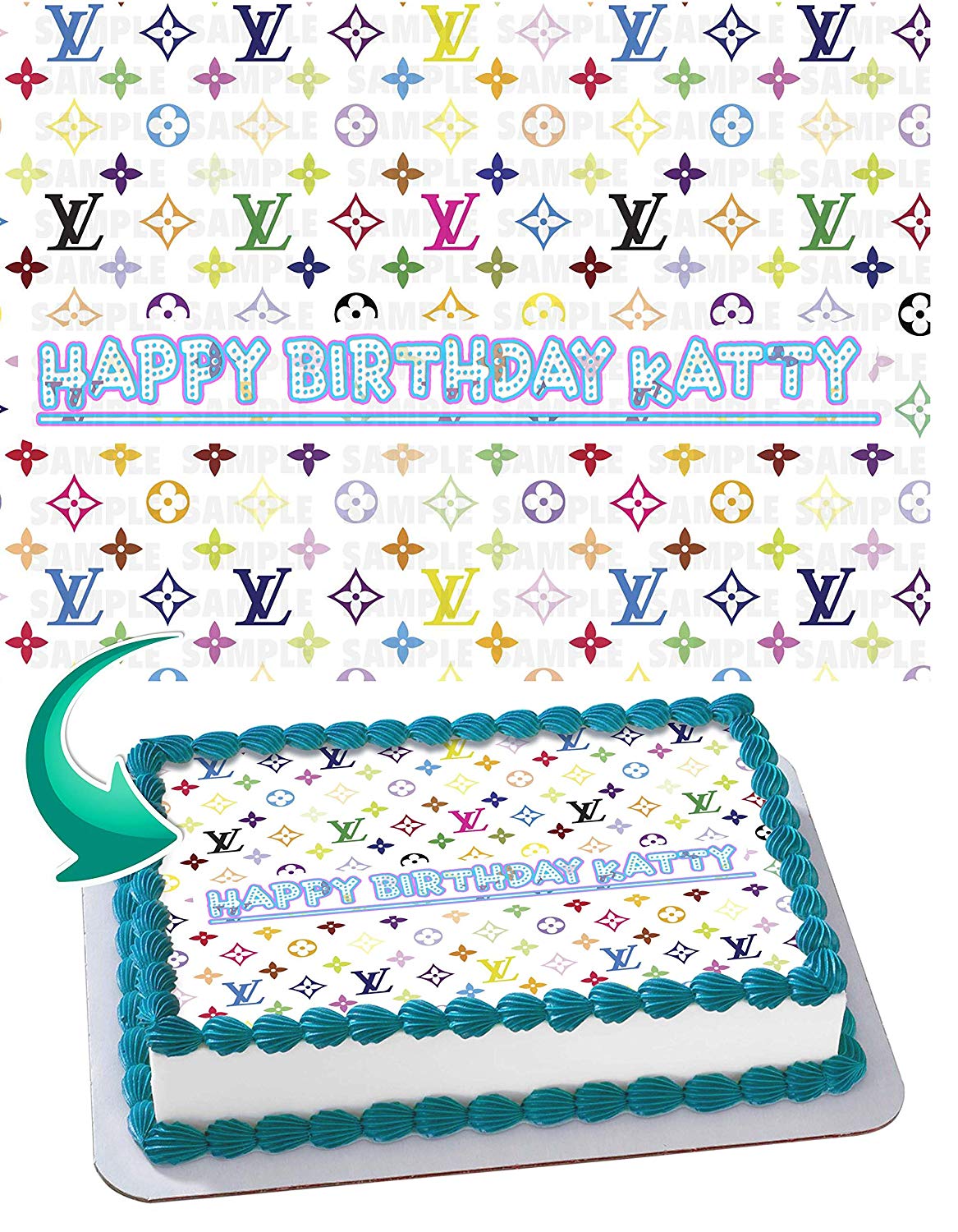 Louis Vuitton Color Edible Cake Toppers – Ediblecaketopper
