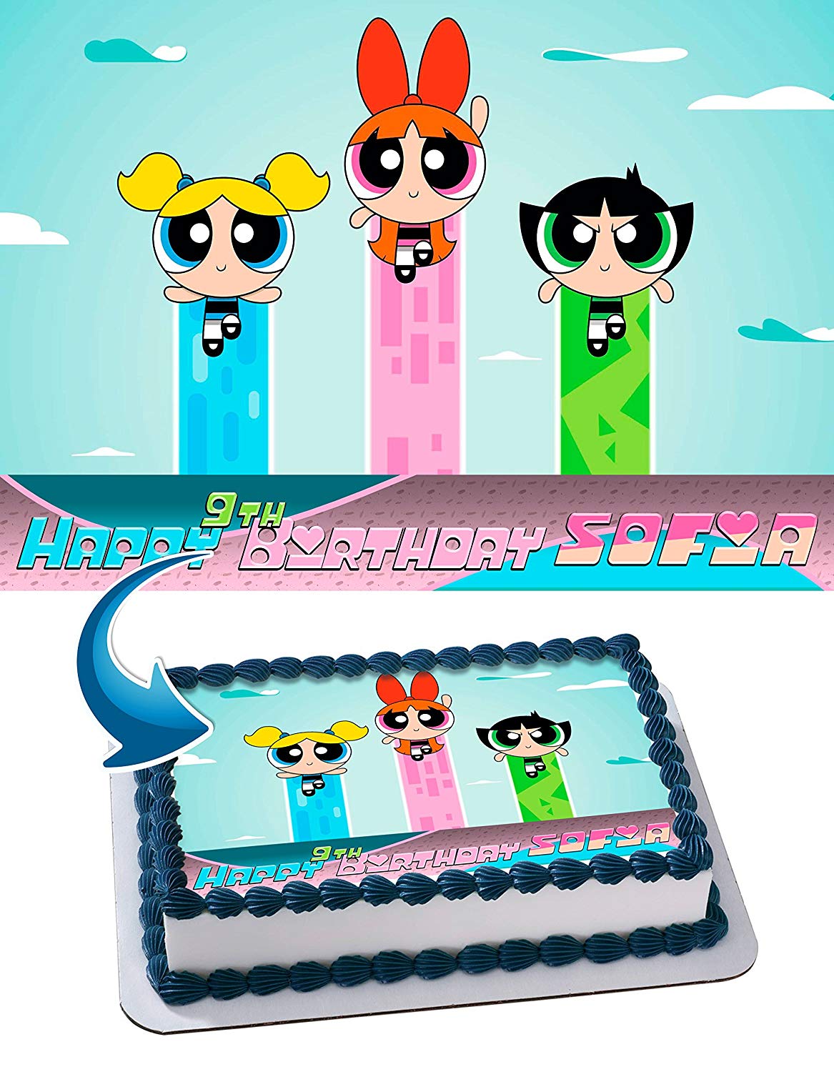 The Powerpuff Girls Edible Cake Toppers – Ediblecaketopper