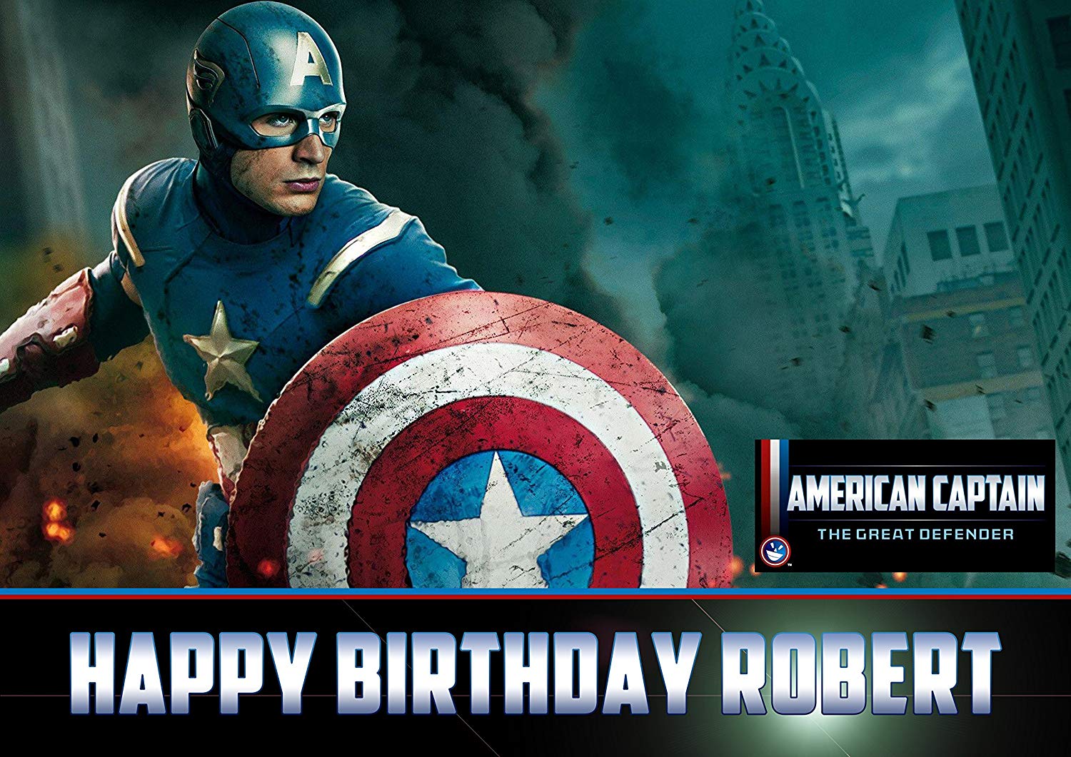 Captain America Marvel Edible Cake Toppers – Ediblecaketopper