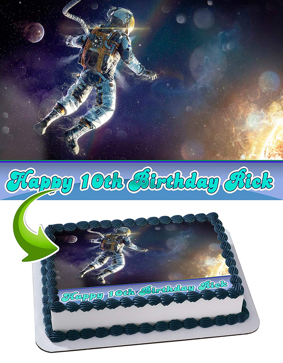 Astronaut Edible Cake Toppers – Ediblecaketopper