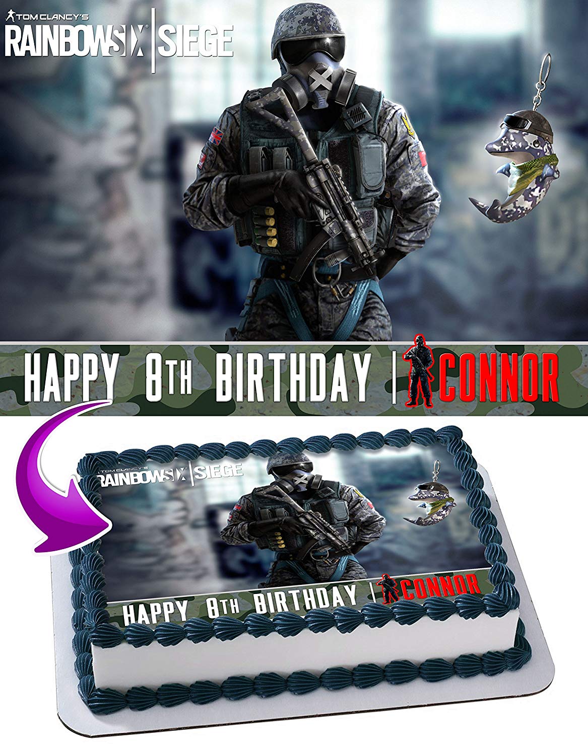 Rainbow Six Tom Clancy Edible Cake Toppers – Ediblecaketopper