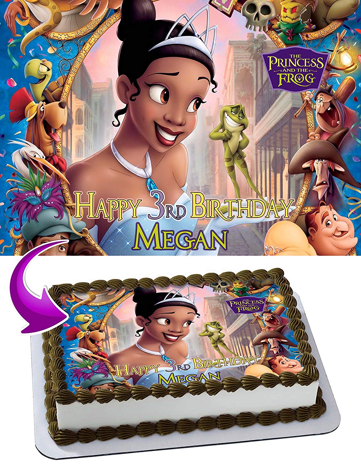 The Princess and The Frog Edible Cake Toppers – Ediblecaketopper