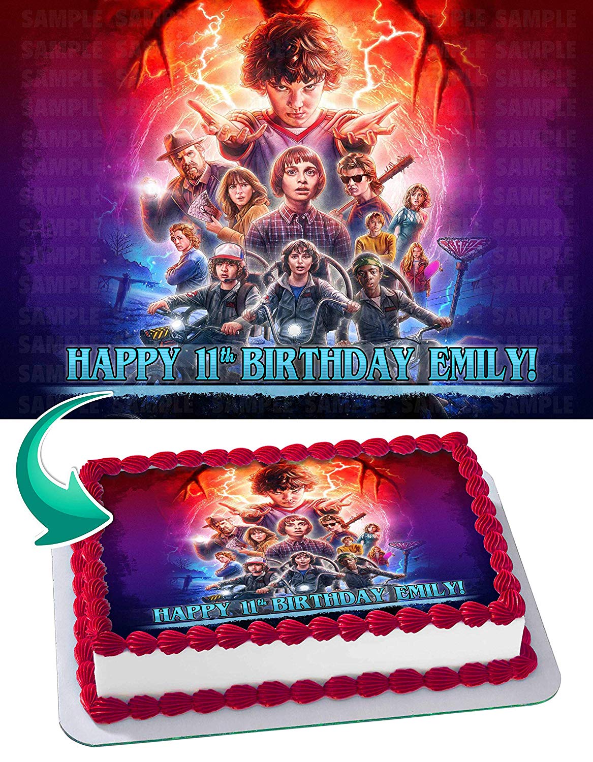 Stranger Things 4 Edible Cake Toppers – Ediblecaketopper