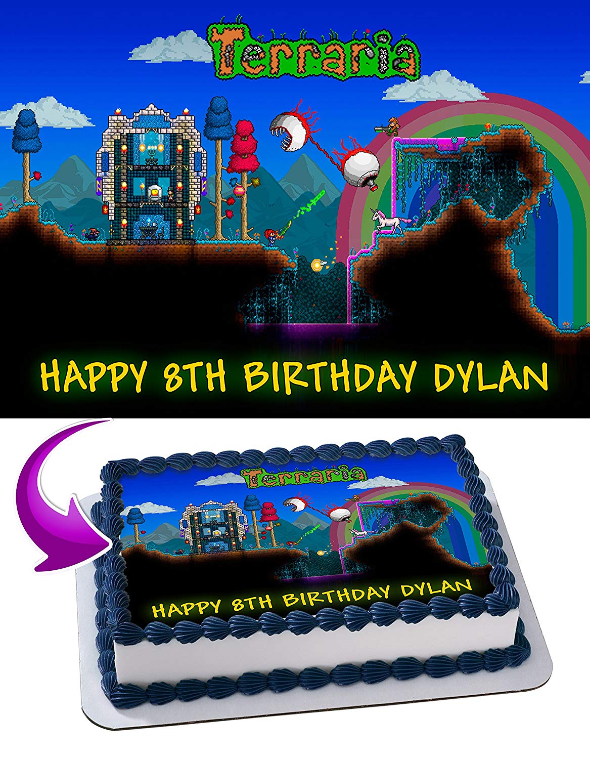 Terraria Edible Cake Toppers – Ediblecaketopper