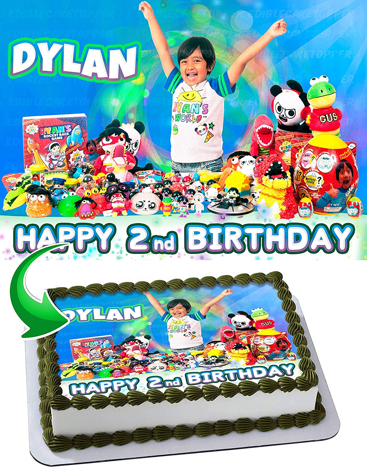 Ryan ToysReview Edible Cake Toppers – Ediblecaketopper