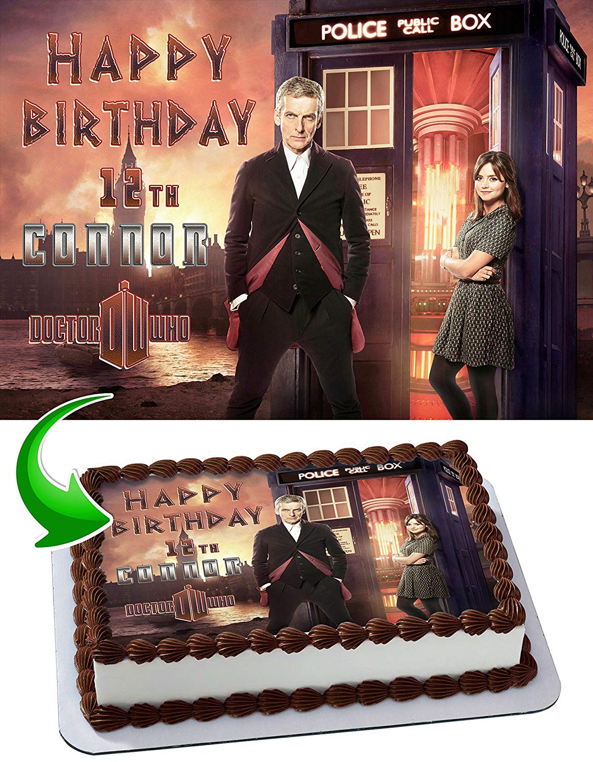 Doctor Who Tardis Edible Cake Toppers – Ediblecaketopper