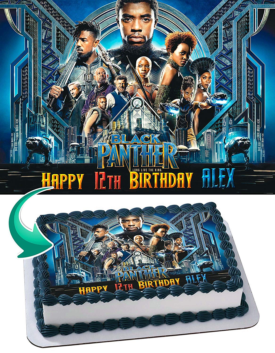 Black Panther Edible Cake Toppers – Ediblecaketopper