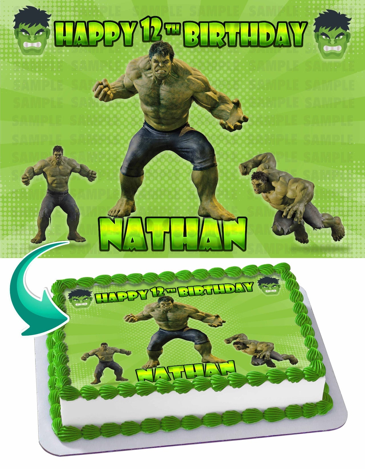 Hulk Edible Cake Toppers – Ediblecaketopper