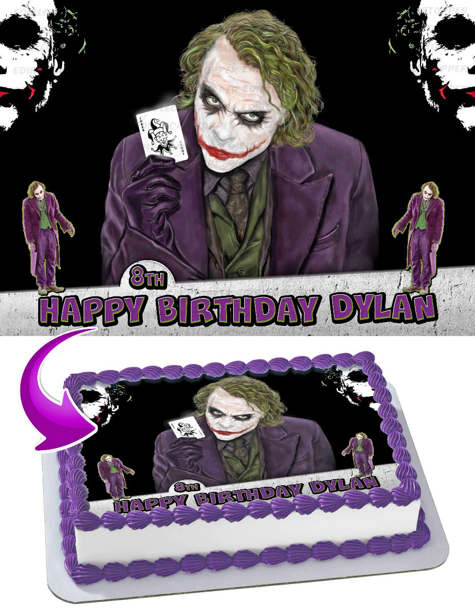 The Joker Edible Cake Toppers – Ediblecaketopper