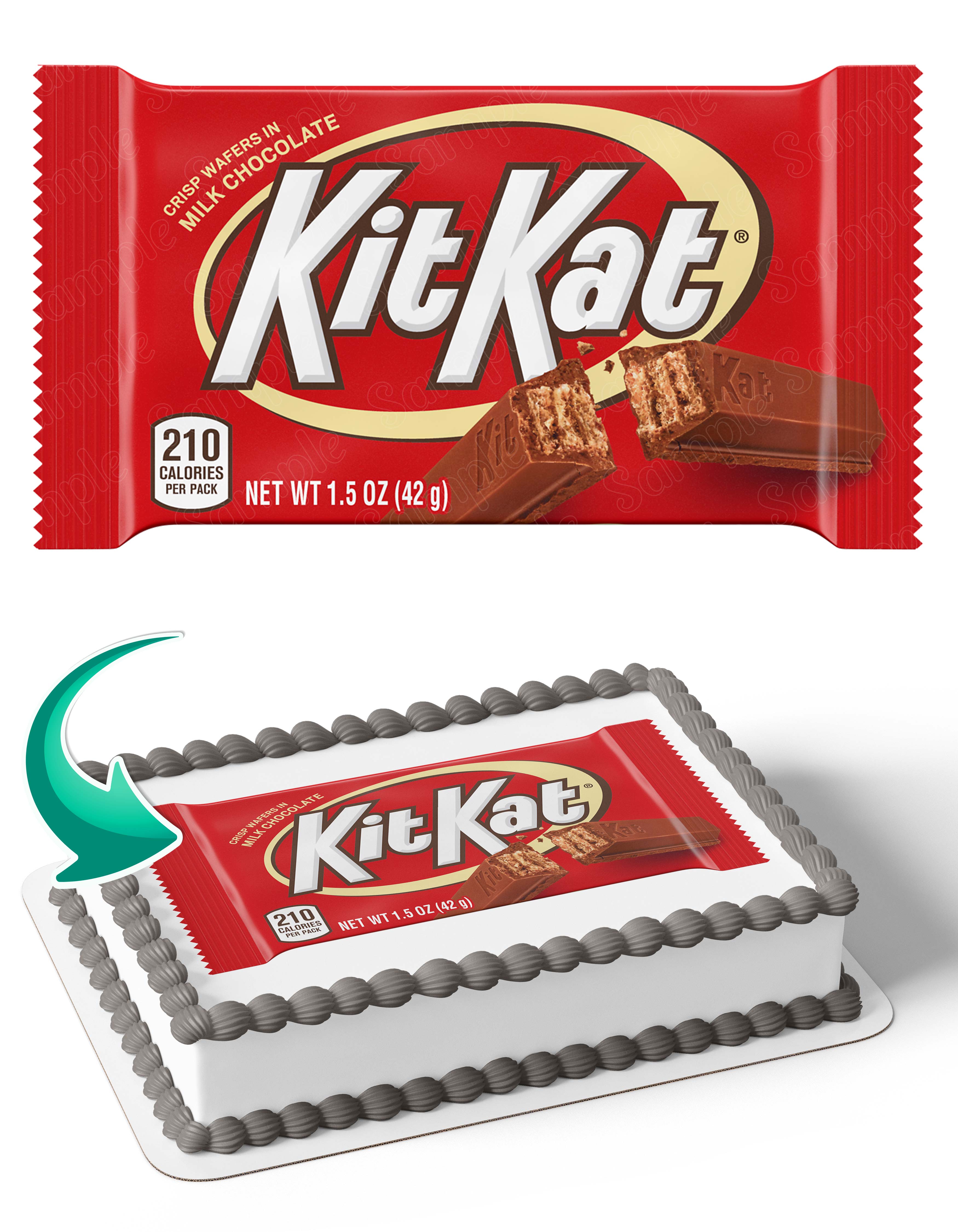 Kit Kat Chocolate Bar Cake Deco Edible Cake Toppers – Ediblecaketopper