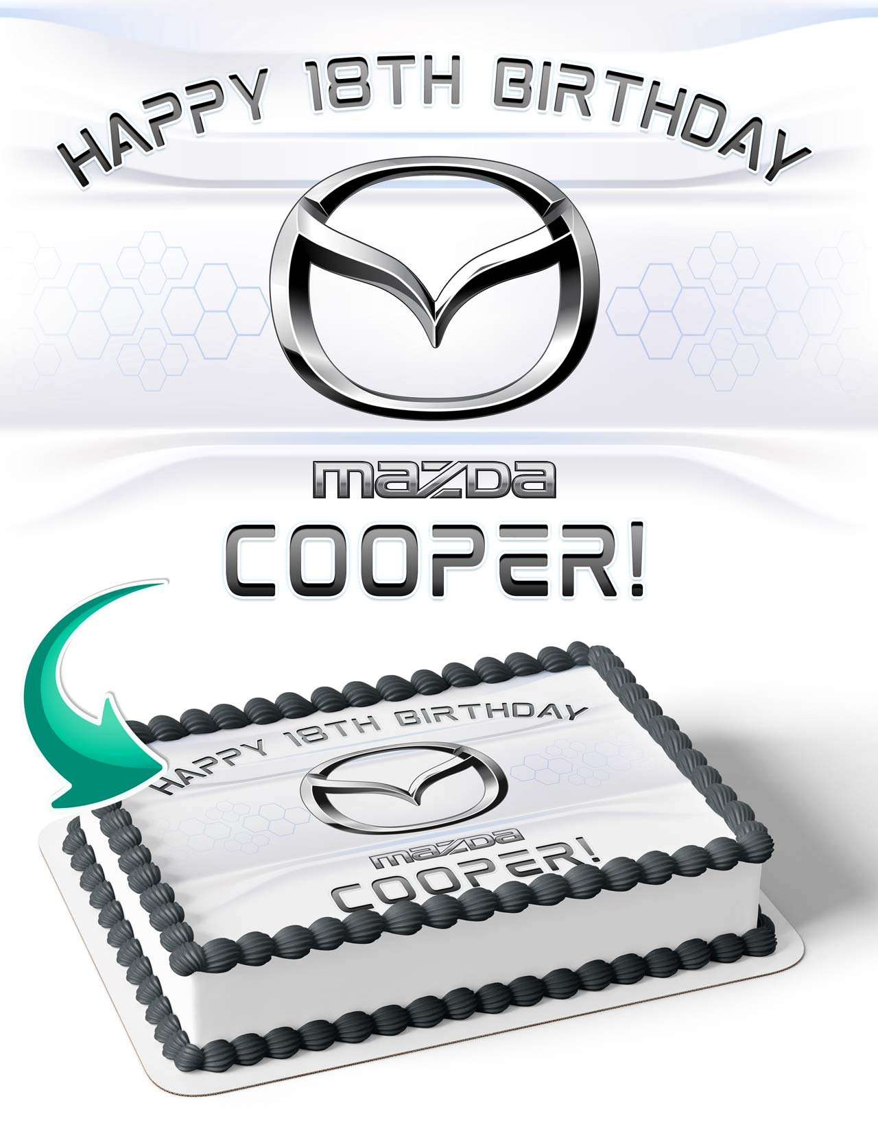 Mazda Edible Cake Toppers – Ediblecaketopper