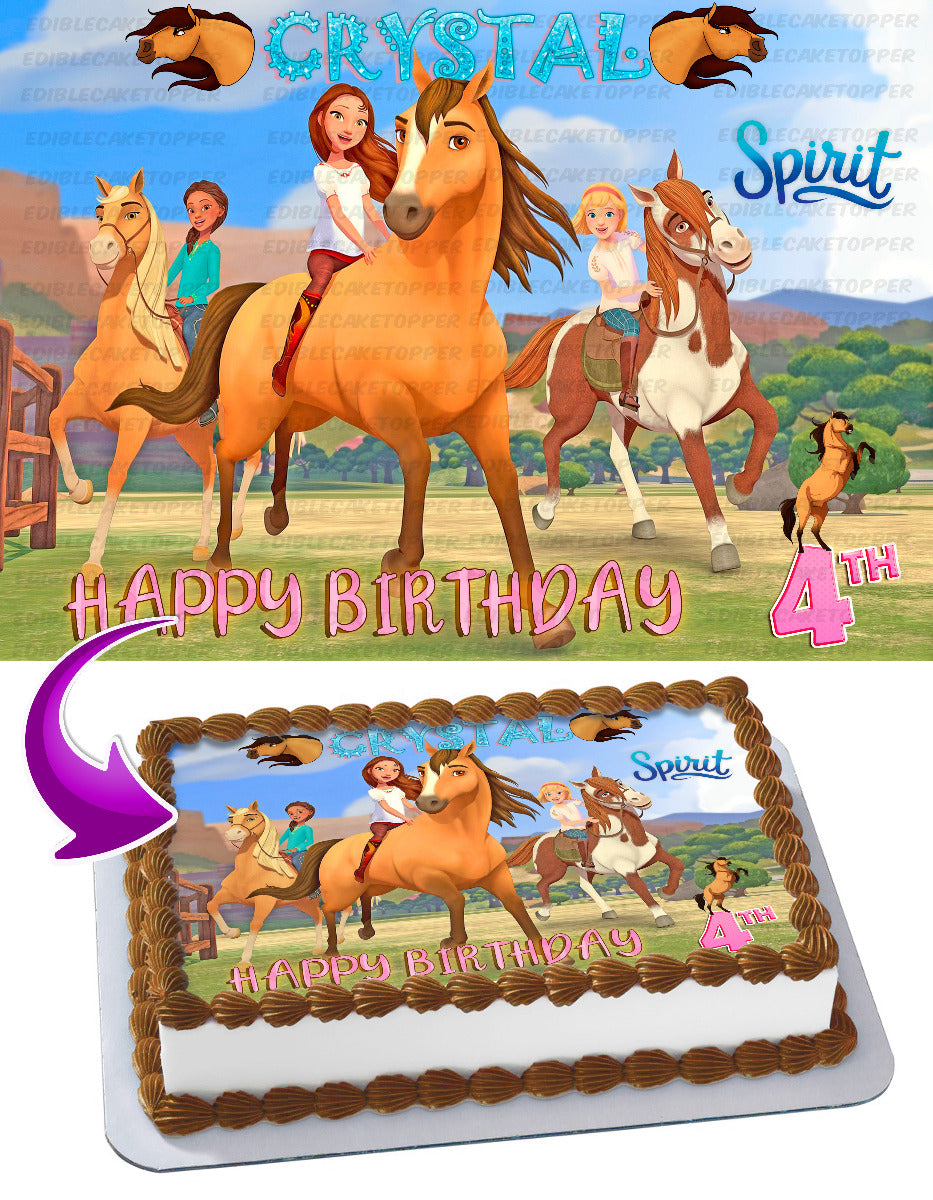 Spirit Stallion of the Cimarron Edible Cake Toppers – Ediblecaketopper
