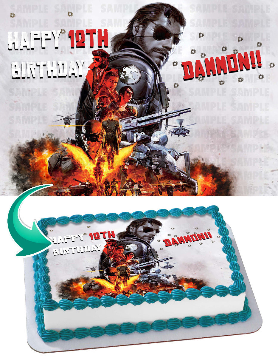 Metal Gear Solid V Edible Cake Toppers – Ediblecaketopper
