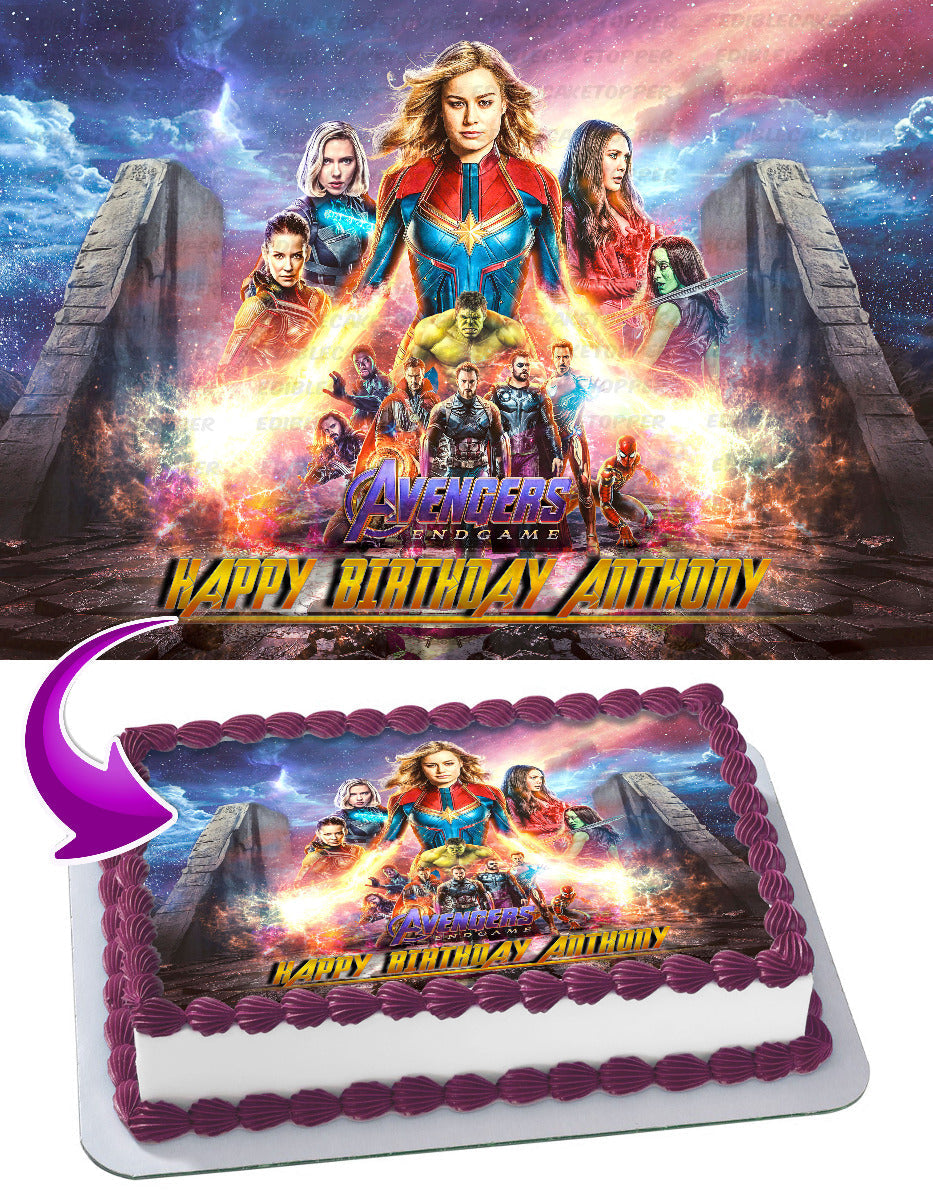 Avengers Endgame Edible Cake Toppers – Ediblecaketopper