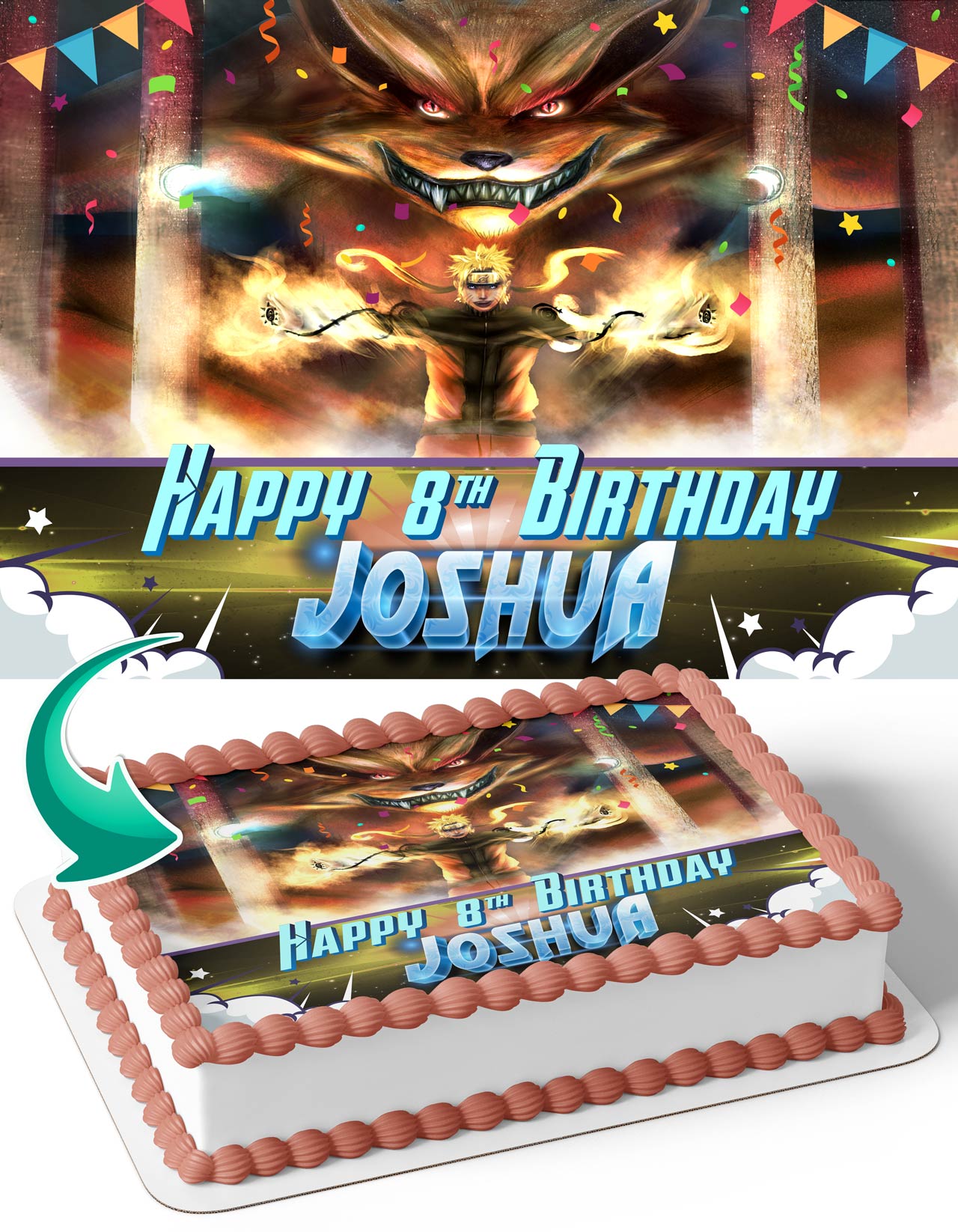 Naruto Uzumaki NT Edible Cake Toppers – Ediblecaketopper