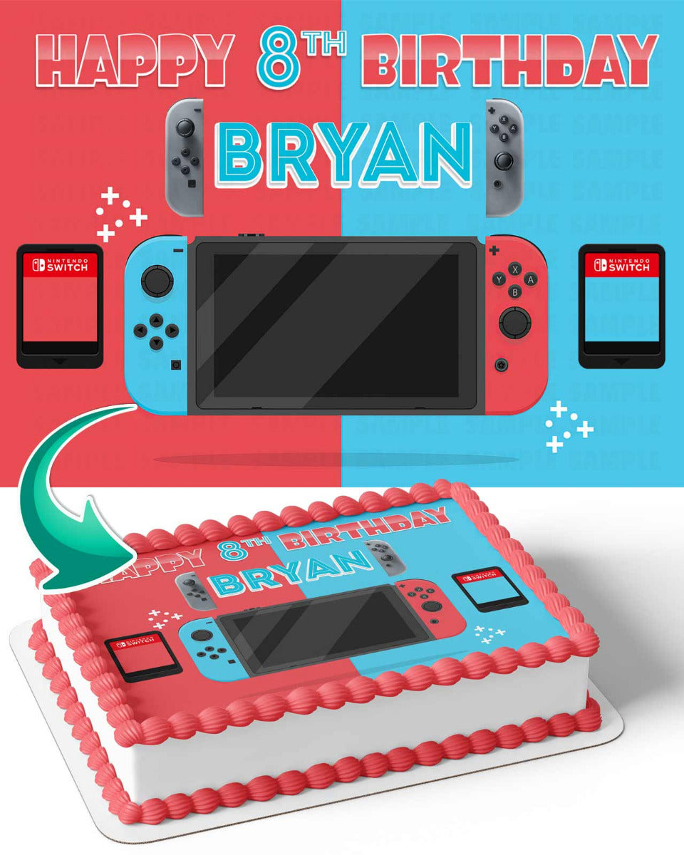 Nintendo Switch JoyCon Edible Cake Toppers – Ediblecaketopper