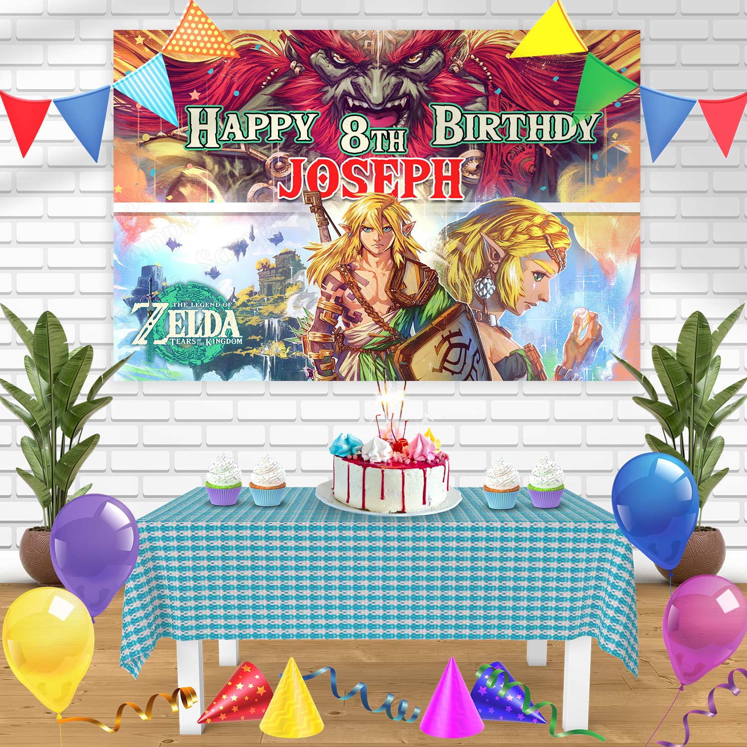 Nintendo The Legend of Zelda Tears of the Kingdom Bn Birthday Banner P ...