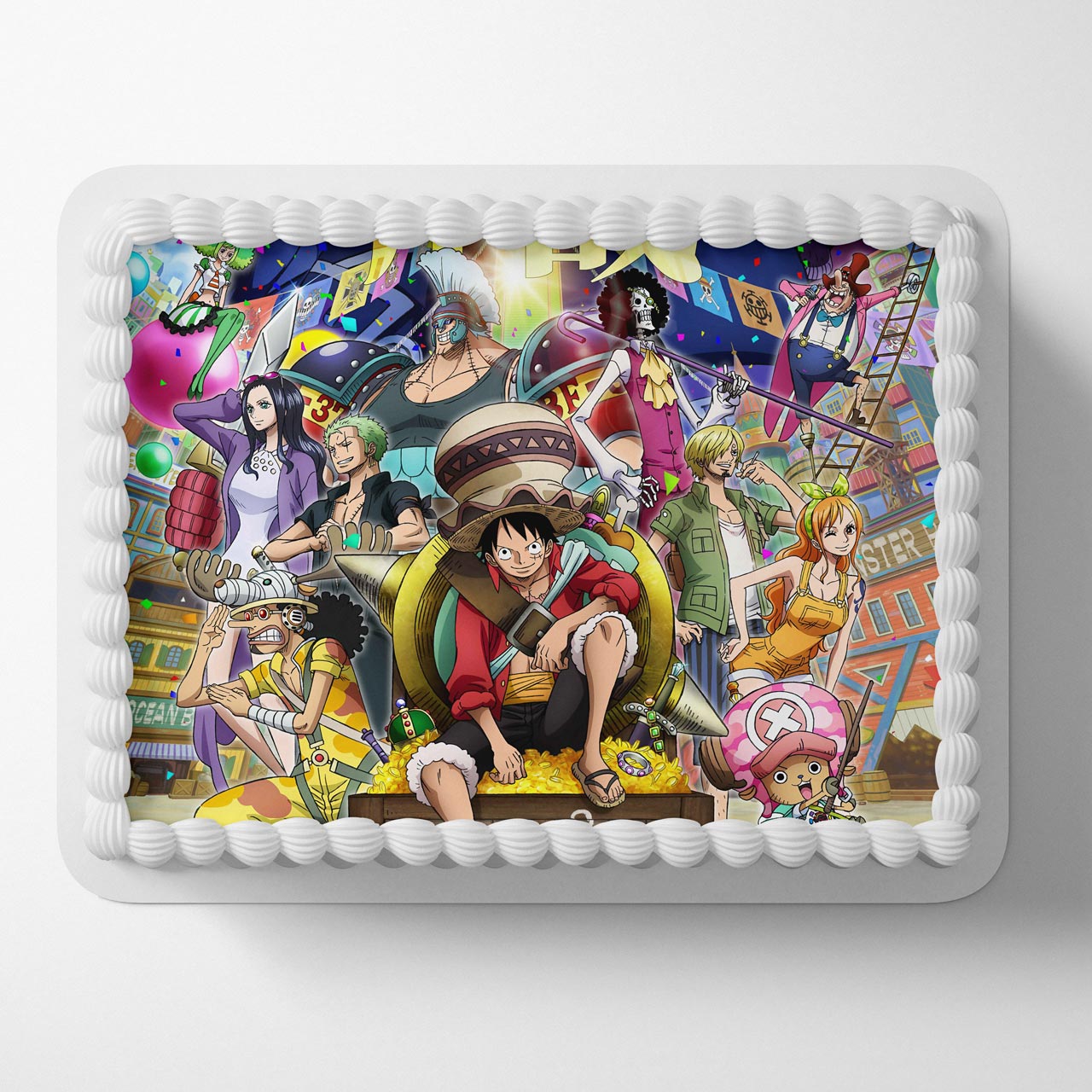 One Piece Crew OPC Edible Cake Topper | Personalized Frosting Sheet ...