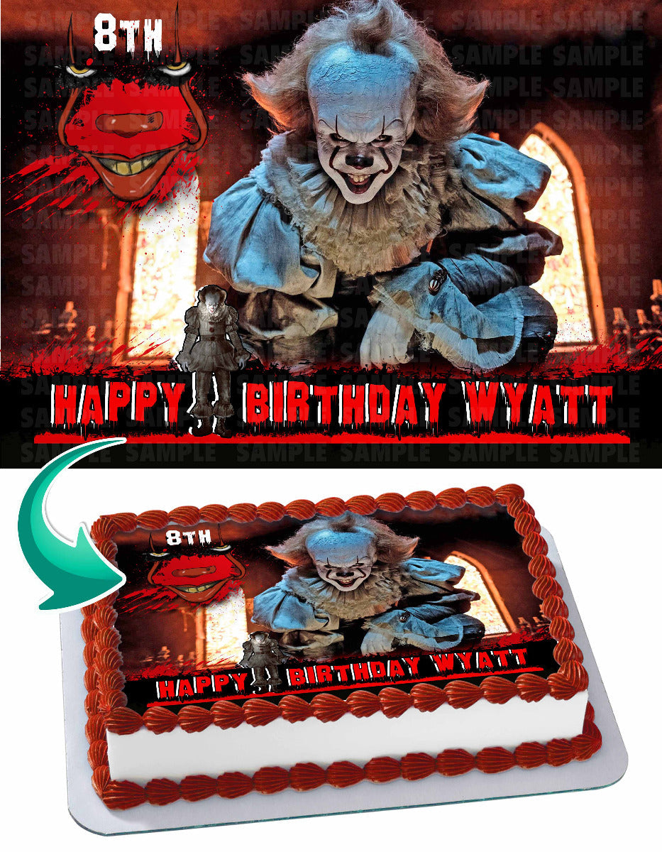 Pennywise IT Edible Cake Toppers – Ediblecaketopper